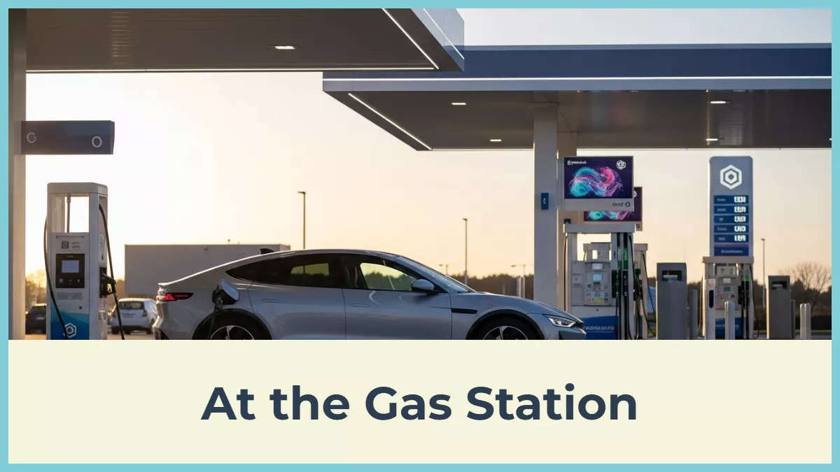 At the Gas Station – Full Conversation & Essential Vocabulary - Hello ...