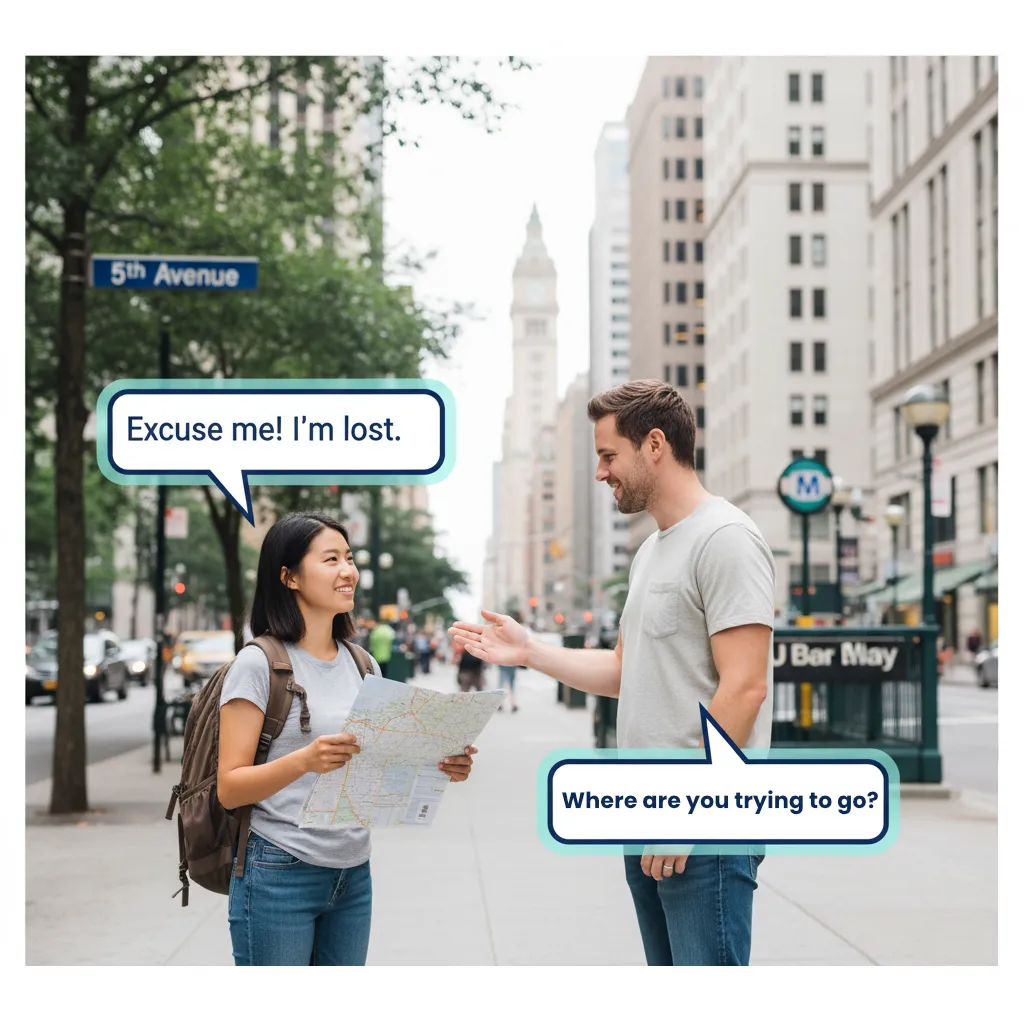 Lost in the City – Asking for Help - Hello English
